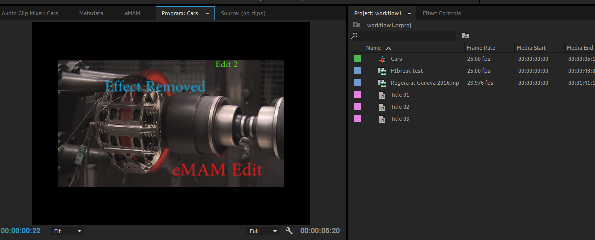 How to Import already existing project from eMAM, edit and export it ...
