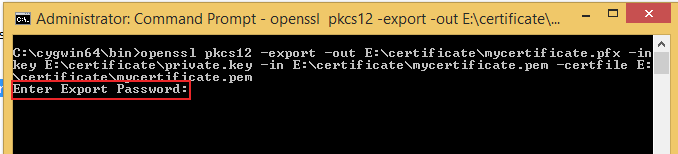 How to convert PEM certificate to PFX and import to IIS