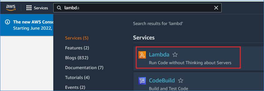 How to update eMAM Lambda functions on the AWS console?